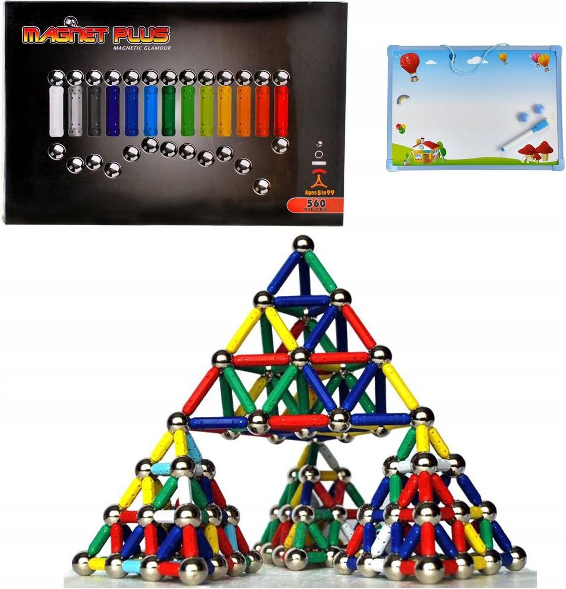 Magnastix Klocki Magnetyczne Kulki Konstrukcyjne Xxxl 560El. - ceny i ...