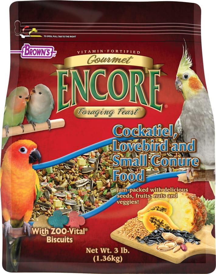 Brown'S Encore Gourmet Foraging Feast Cockatiel Food Pokarm Klasy ...