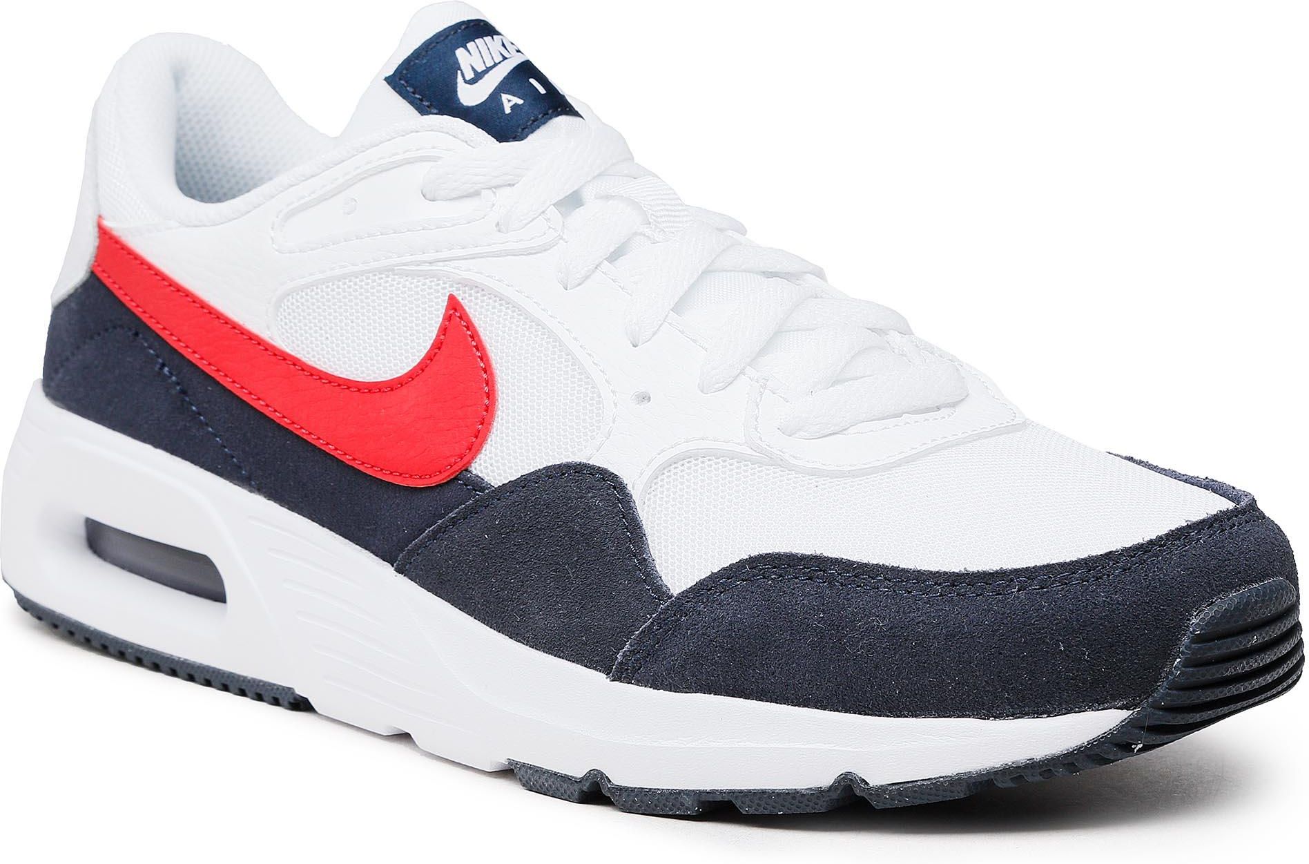 Nike Buty - Air Max Sc Cw4555 103 White/University Red/Obsidian - Ceny ...