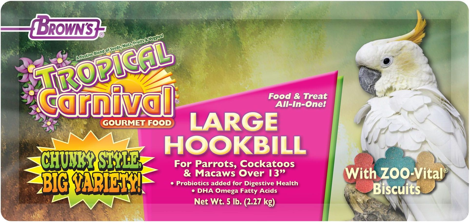 Brown'S Tropical Carnival Gourmet Large Hookbill Food All In One ...