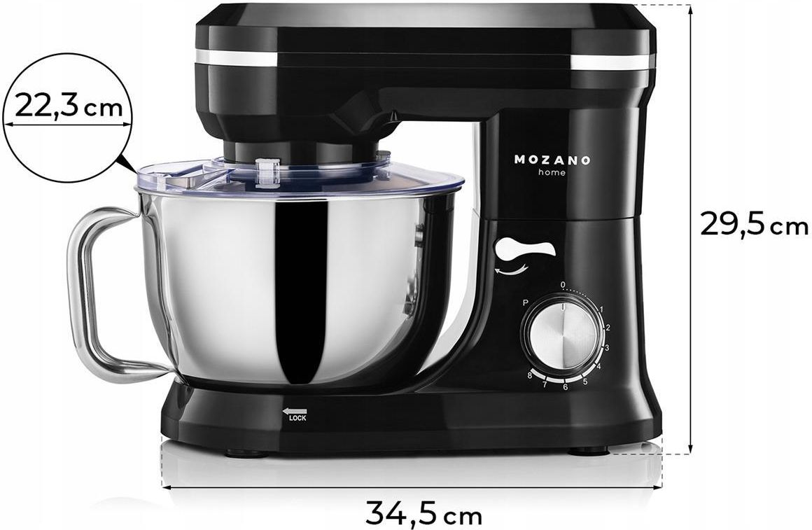 Robot kuchenny Mozano Robot Planetarny Czarny 4.5L 1700W - Ceny i ...