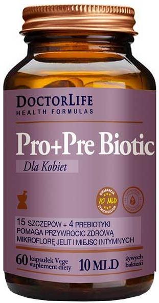 Doctor Life Pro+Pre Biotic Dla Kobiet 60kaps. - Opinie i ceny na Ceneo.pl