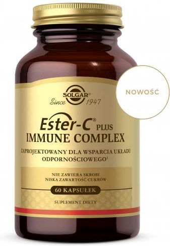 SOLGAR ESTER-C PLUS IMMUNE COMPLEX 60KAPS - Opinie i ceny na Ceneo.pl