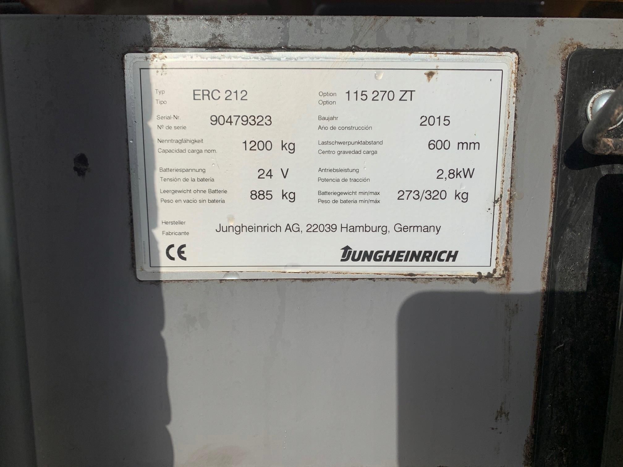 Paleciak Jungheinrich ERC212 2,7M 2015 rok - Opinie i ceny na Ceneo.pl