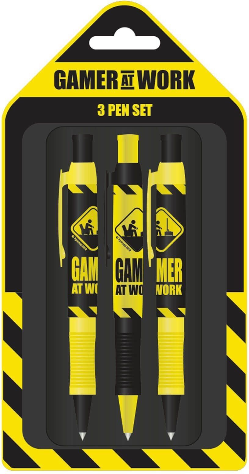 Gamer At Work Caution Sign Zestaw 3 Długopisów 11X21,2 Cm - Ceny i ...