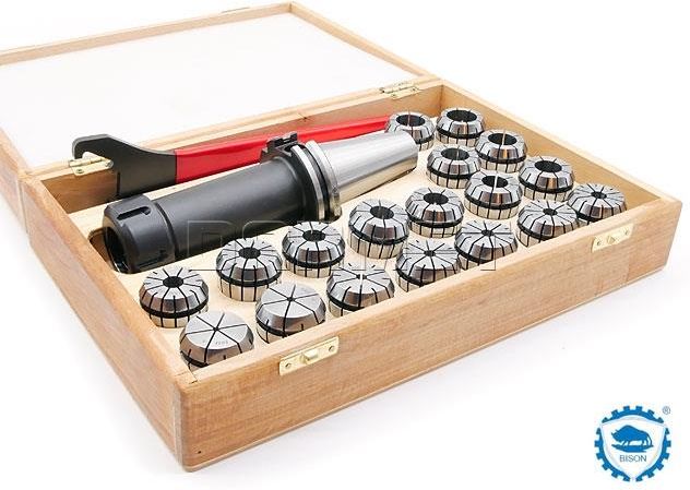 Oprawka zaciskowa do tulejek ER32 x 18 szt. - DIN40 - 130MM - komplet - ZM KOLNO (Typ 7617 ...