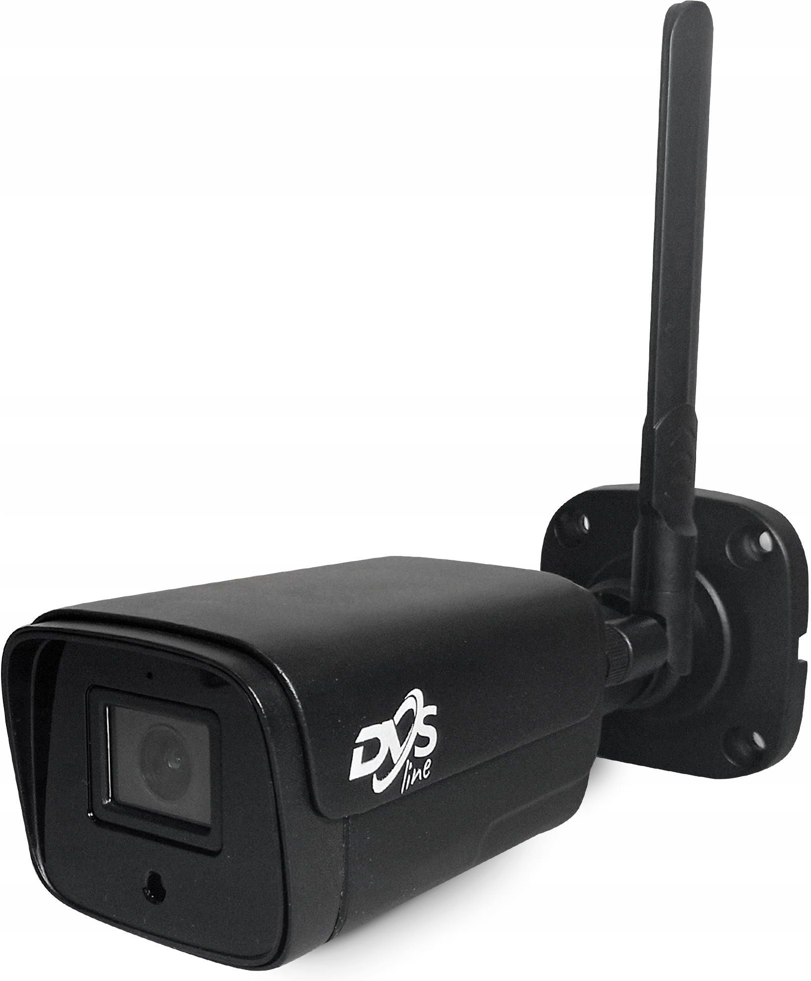 Zestaw do monitoringu DVS MONITORING CCTV WIFI 6 CZARNYCH KAMER 4MPX 2K ...