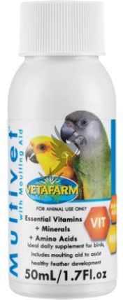 Vetafarm Multivet Liquid Preparat Weterynaryjny Całoroczny Dla Papug ...