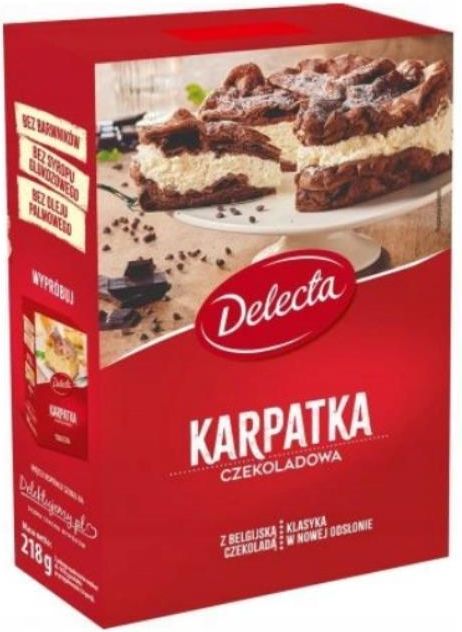 Delecta Karpatka Czekoladowa Premium 218g - Ceny i opinie - Ceneo.pl