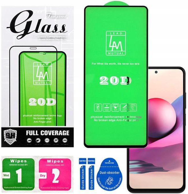 Lead Mutual Szkło Pełne 20D 9H Full Xiaomi Redmi Note 10S - Opinie i ...