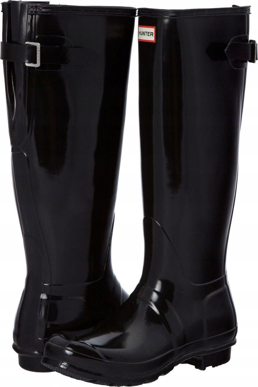 Hunter Kalosze damskie Original Back Adjustable Gloss czarne r. 39 ...