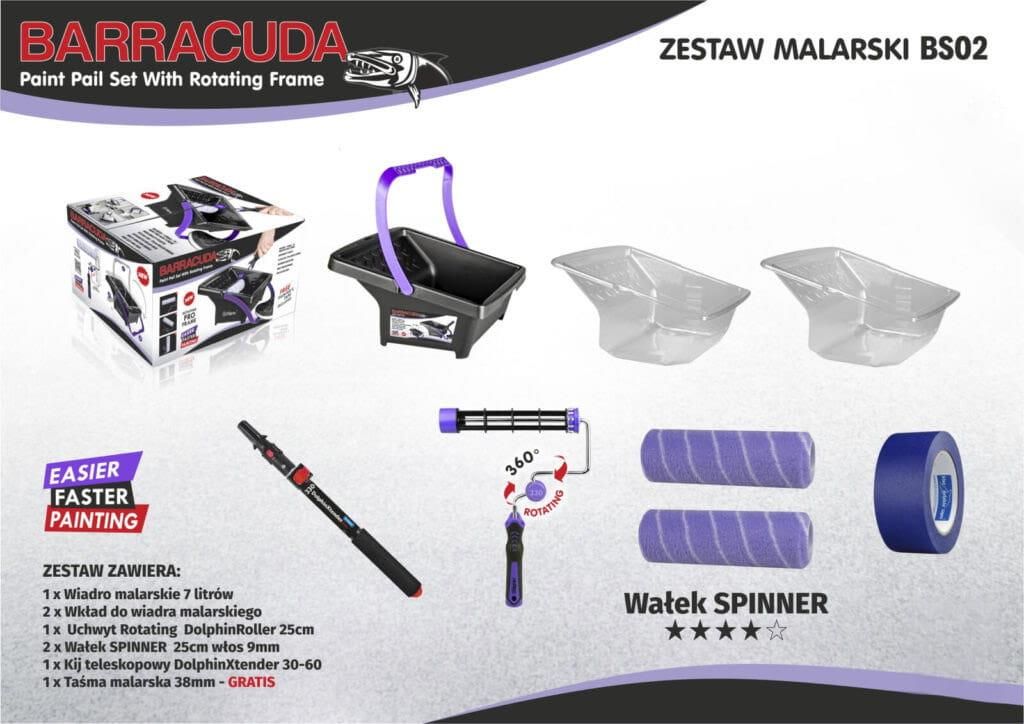 Pozostałe akcesoria malarskie Zestaw malarski BARRACUDA 330 - BS02 ...