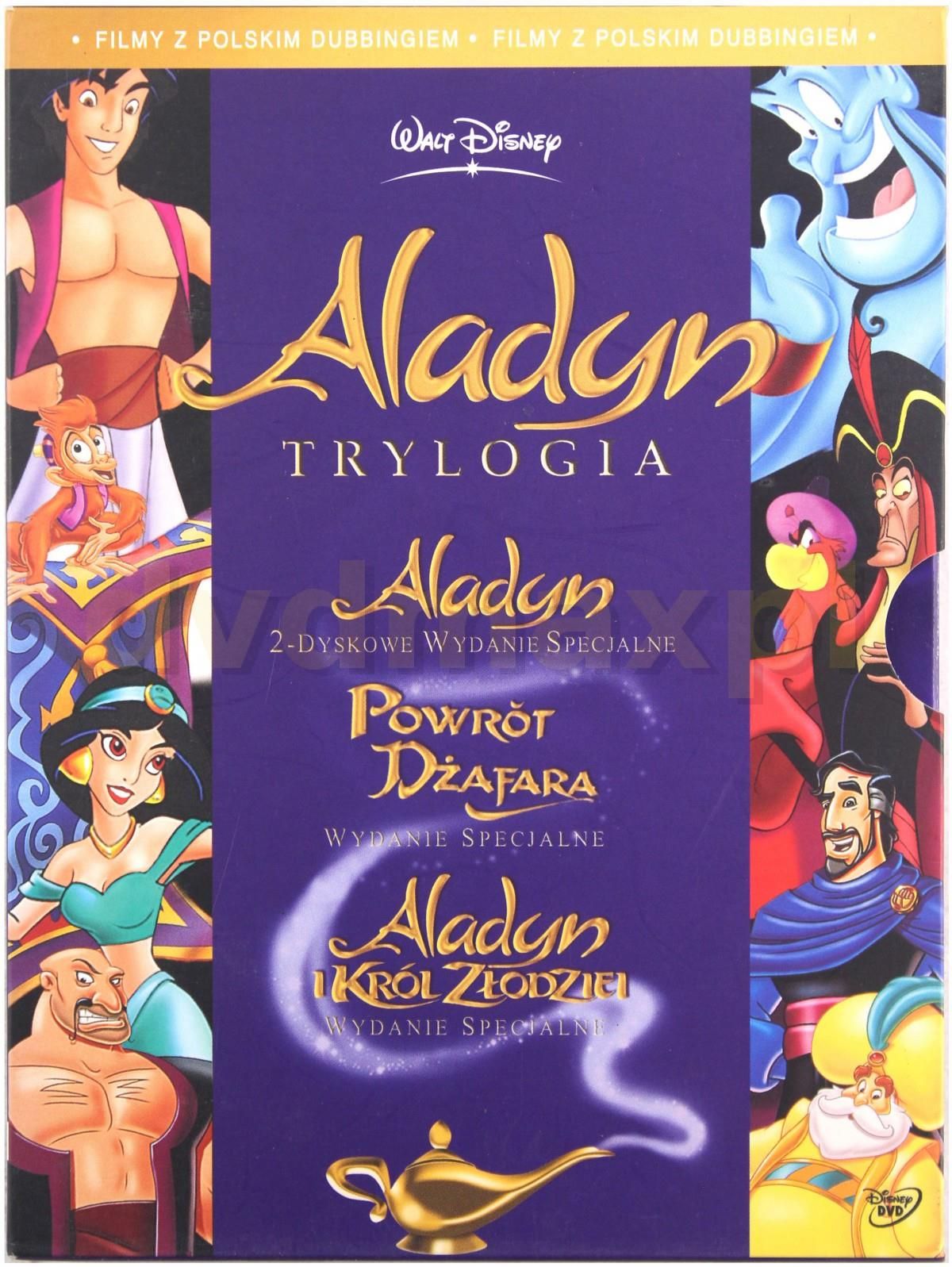 Film DVD Aladyn Trylogia: Aladyn / Aladyn 2 - Powrót Dżafara / Aladyn i ...