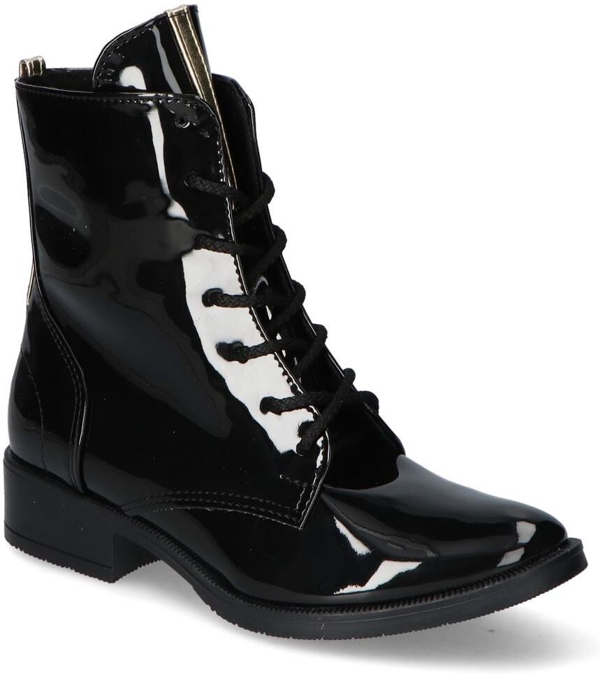 Kamex Sznurowane Trzewiki Czarne Lakier Botki Kamex-But Gz Czarne Lakier - Ceny i opinie - Ceneo.pl