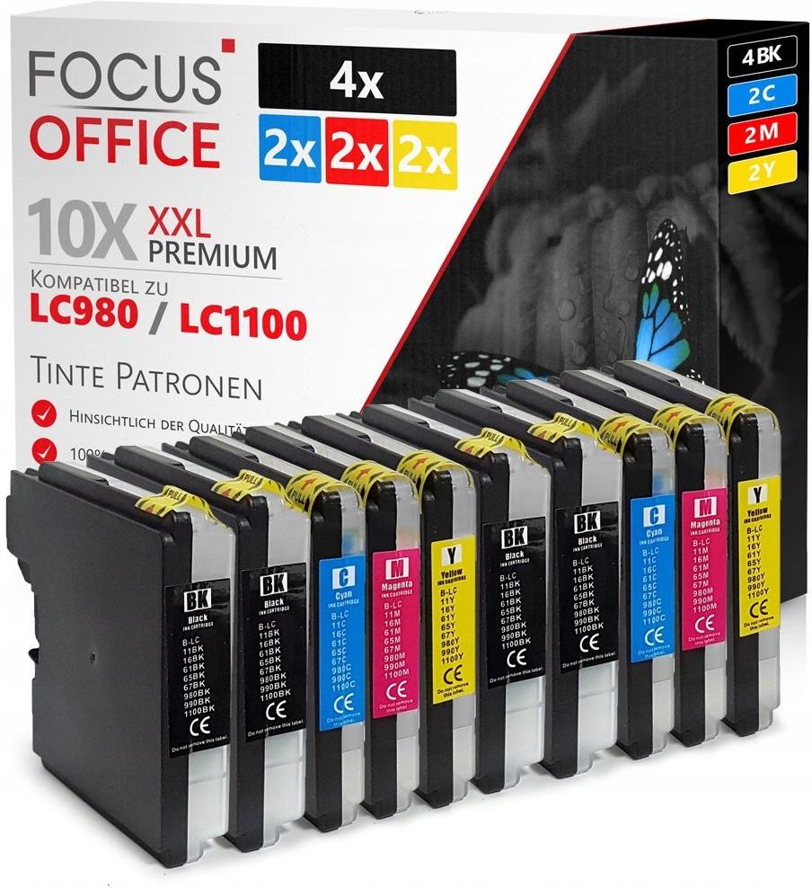 Tusz Focus Office 10x Tusz Do Drukarki Brother DCP-585CW DCP-585CW ...