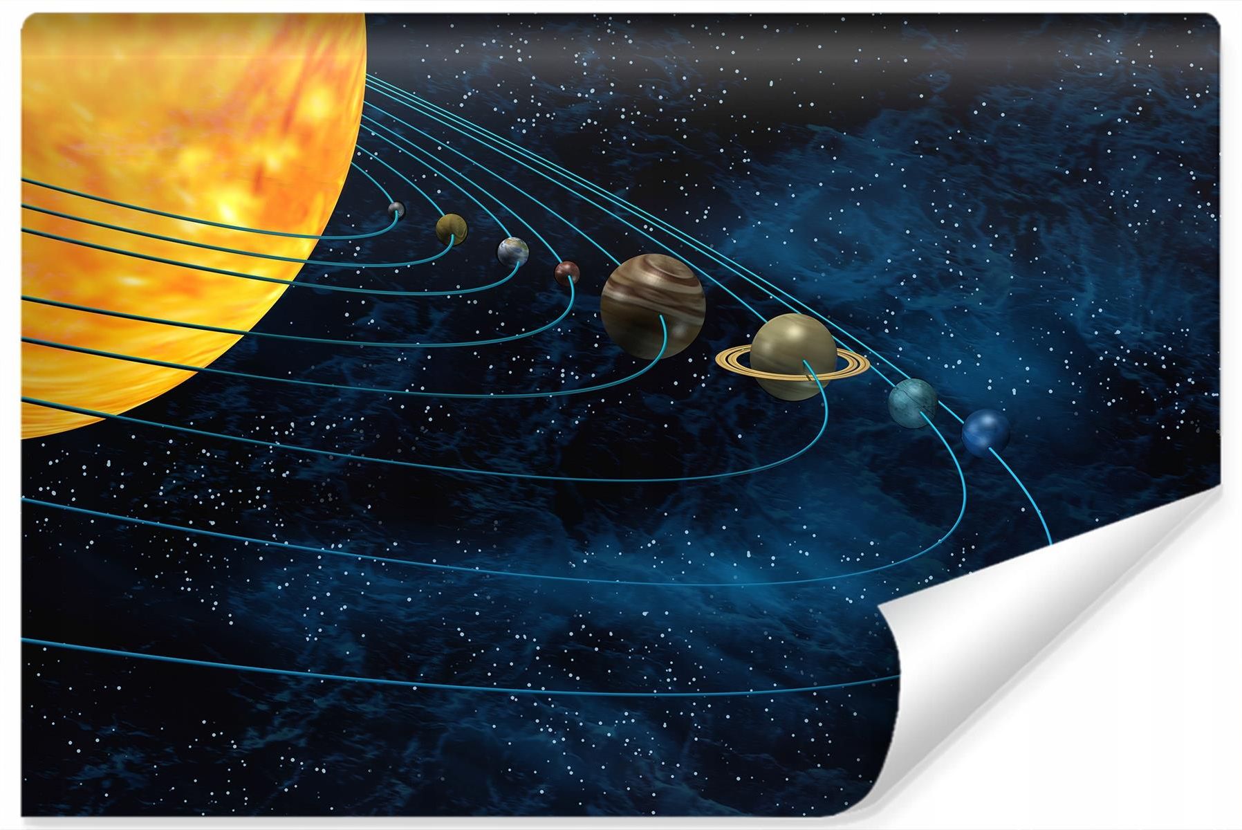 Muralo Fototapeta Układ Słoneczny Planety Grafika 180x120 - Opinie i ceny na Ceneo.pl