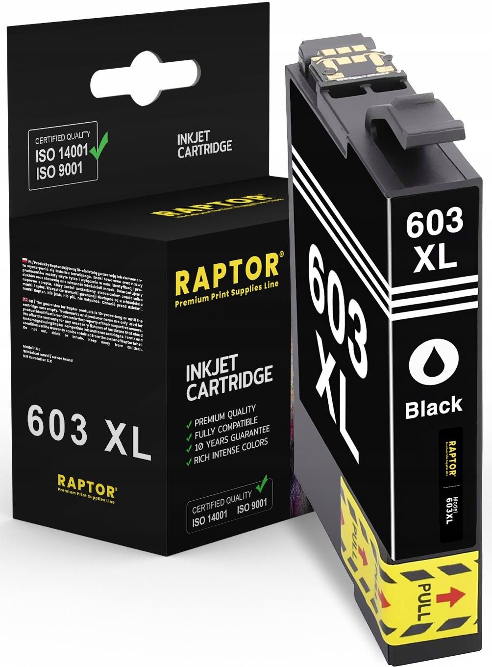 Tusz Raptor Tusz do Epson WorkForce WF-2835 Dwf 603XL Black ...