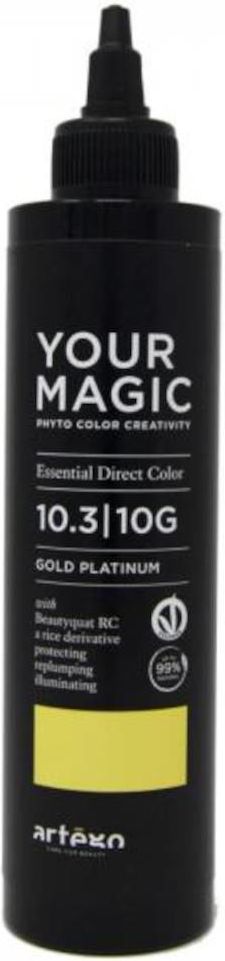 Artego Your Magic 10.3 Żel Koloryzujący Tonujący Złoty Platynowy Blond ...