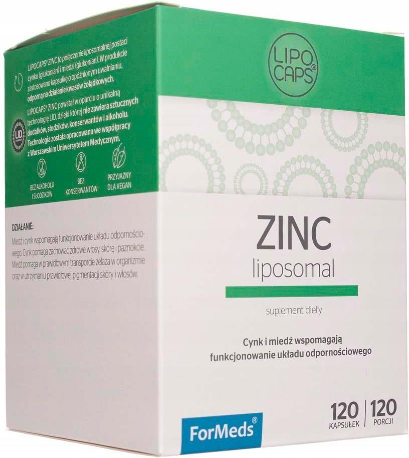 Lipocaps Zinc, 120 kaps. - Opinie i ceny na Ceneo.pl