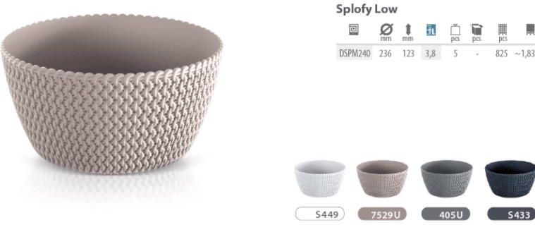 Doniczka Misa Splofy 3,8L Mocca Prosperplast - Ceny i opinie - Ceneo.pl