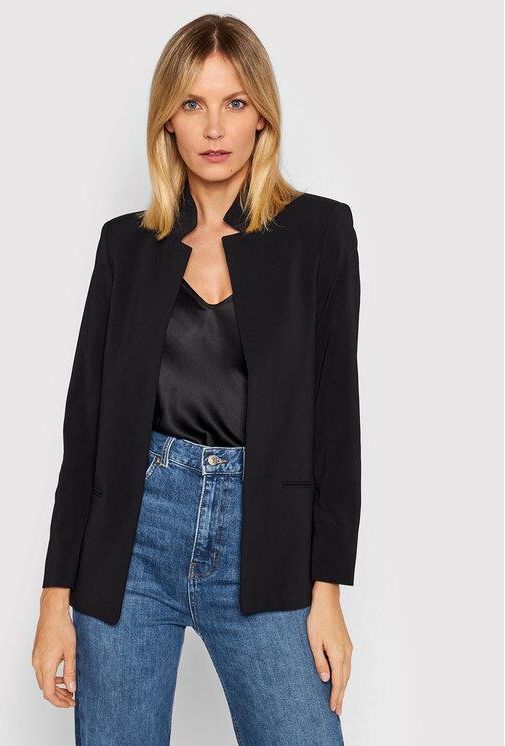 Zadig&Voltaire Marynarka Volly Crepe Perm Pwgca0201F Czarny Regular Fit ...