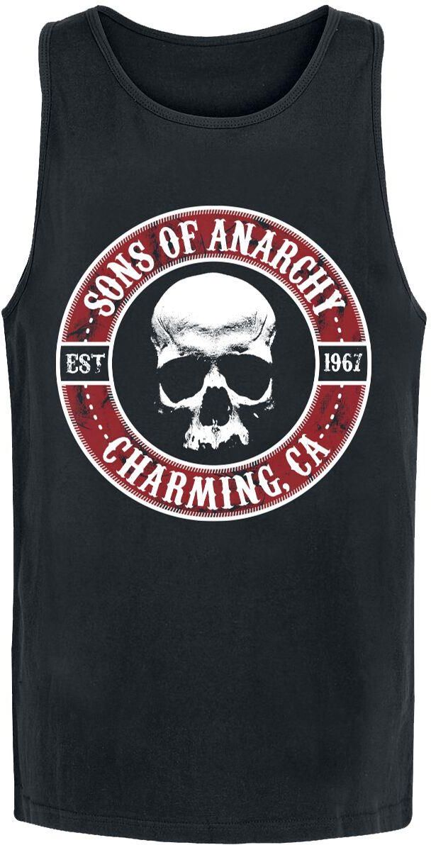 Sons Of Anarchy - Logo Charming, Ca - Tanktop - Czarny - Ceny i opinie - Ceneo.pl