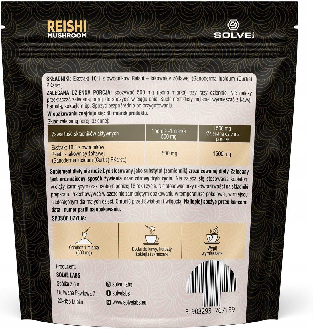 Active Edge Reishi 30g - Opinie i ceny na Ceneo.pl