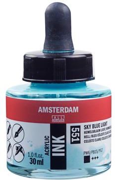 Amsterdam Aac Ink 30Ml Sky Blue Lt - Ceny i opinie - Ceneo.pl