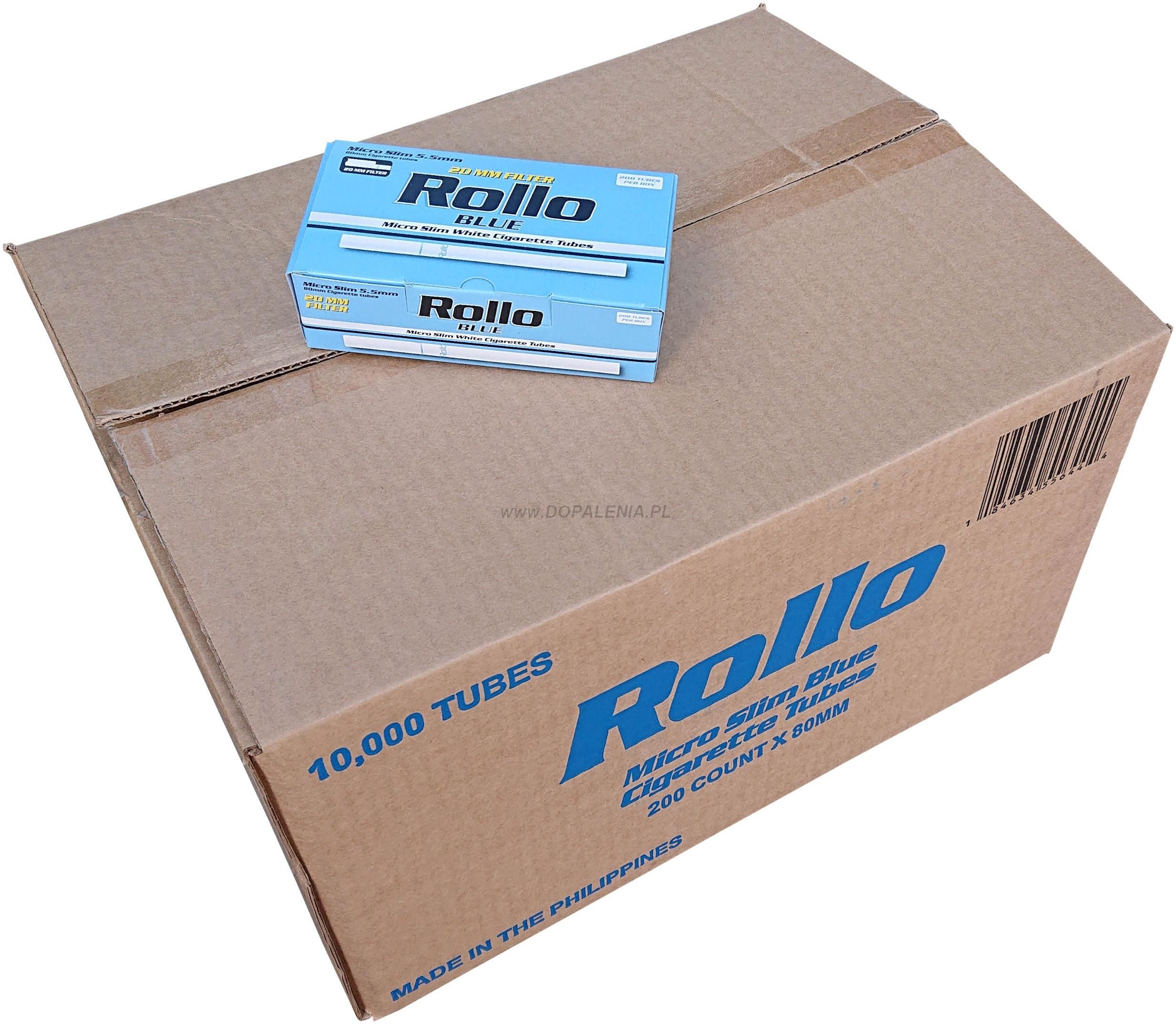 Rollo 50 X Gilzy Micro Slim Blue 200 Szt 5,5 Mm Najcieńsze - Ceny i ...
