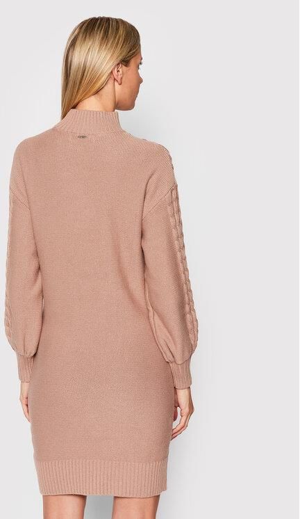 Guess Sukienka Dzianinowa Cassandra W1Bk38 Z2Wj0 Beżowy Comfort Fit ...