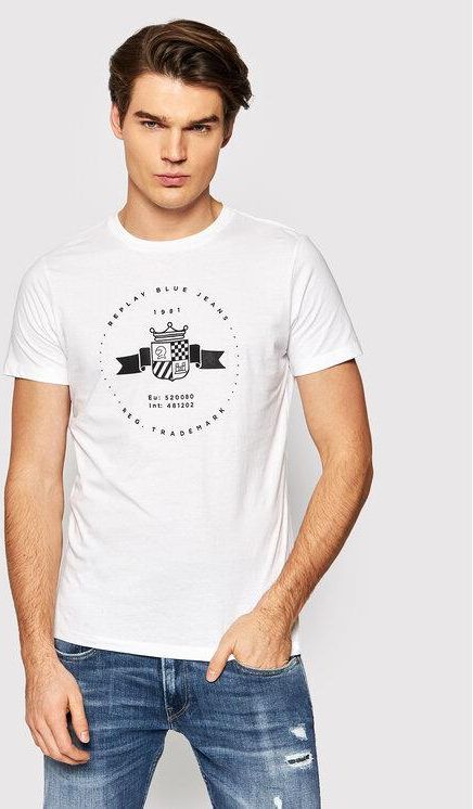 Replay T-Shirt M3554.000.22980P Biały Regular Fit - Ceny i opinie ...