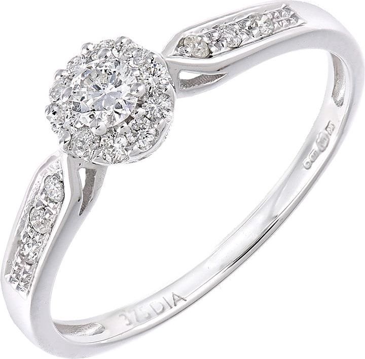 REVONI ZŁOTY PIERŚCIONEK Z DIAMENTAMI - Ceny i opinie - Ceneo.pl