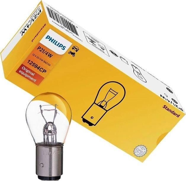 Philips Żarówka P21 4W 12V 21 Baz15D Ph12594Cp - opinie i ceny na Ceneo.pl