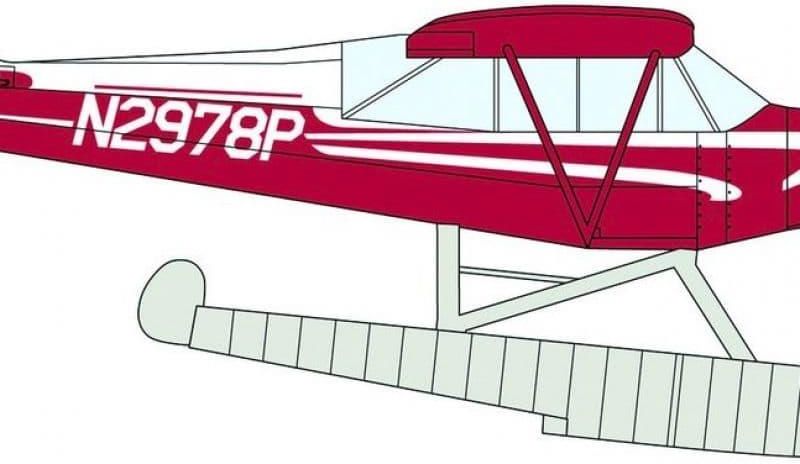 Minicraft Model Kits Plastikowy Samolot Piper Super Cub Float Plane 1: ...