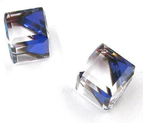 Cube Fancy Stone Crystal Bermuda Blue 8mm 4495 - Opinie i ceny na Ceneo.pl