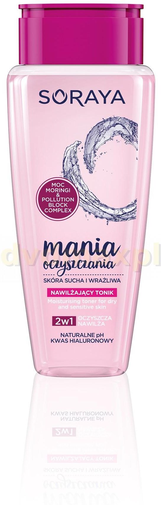 Soraya Mania Oczyszczania Tonik Nawilżający 2W1 - Cera Sucha I Wrażliwa ...