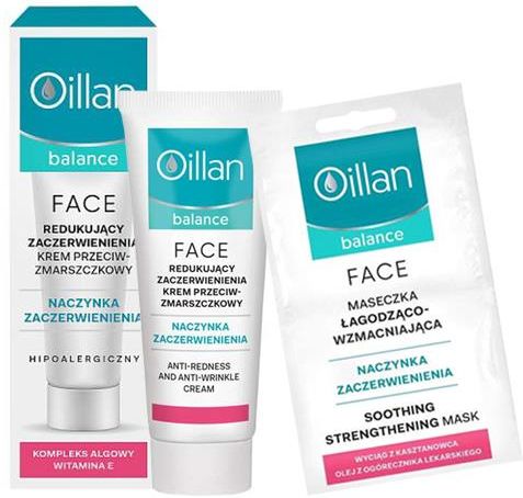 Krem Zestaw Oillan Balance, redukujący zaczerwienienia ...