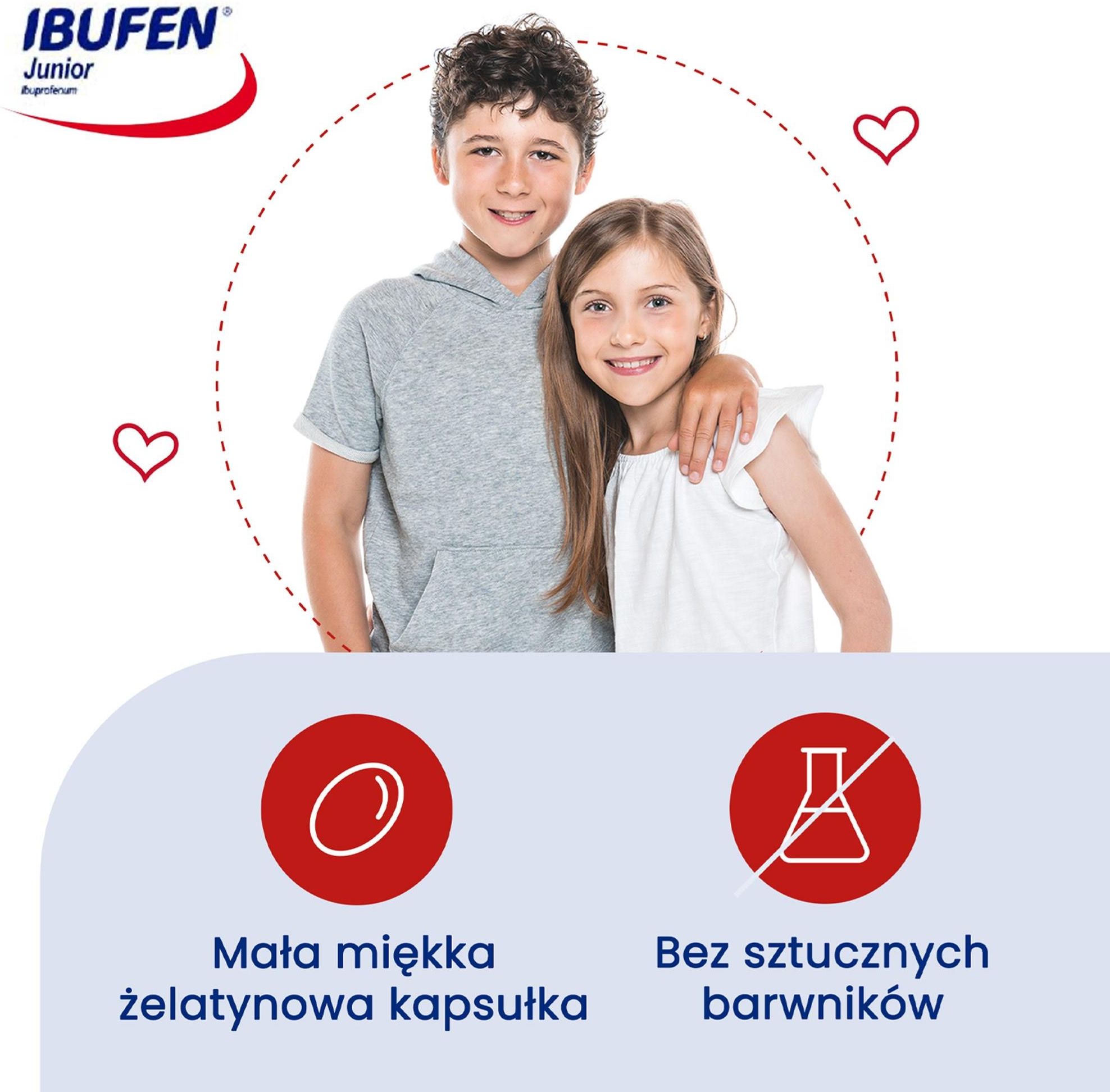 Ibufen Junior 200mg 10kaps. - Opinie i ceny na Ceneo.pl