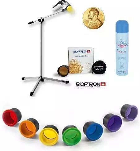 Bioptron Ag Lampa Bioptron Medall + Statyw + Fuleren + Zestaw Filtrów ...