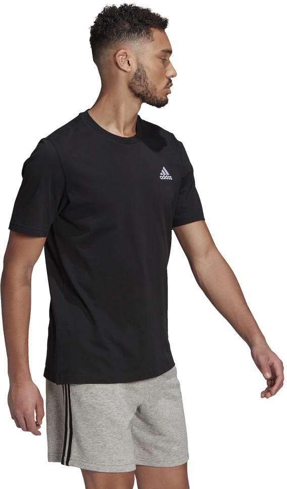 Adidas T-Shirt Essentials Embroidered Small Logo Męska Czarna (GK9639 ...