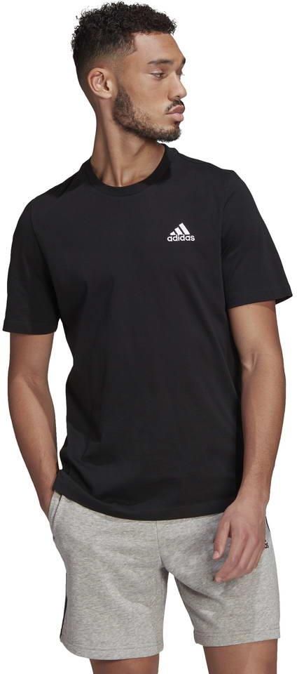 Adidas T-Shirt Essentials Embroidered Small Logo Męska Czarna (GK9639 ...