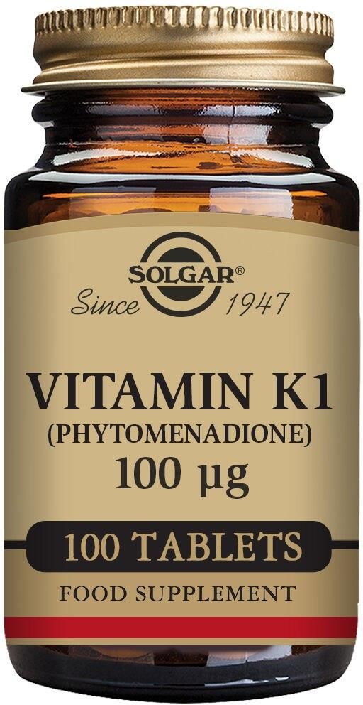 Solgar Witamina K1 (Fitomenadion) 100 Mcg 100 Tabl - Opinie i ceny na ...