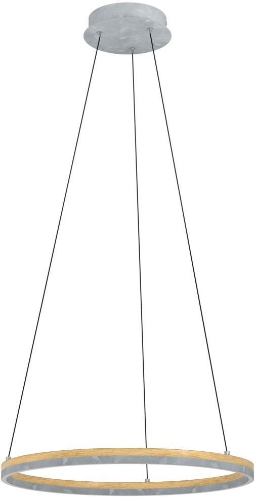 Eglo Cadinaro 39896 lampa wisząca zwis 35W LED szara/drewniana - Opinie ...