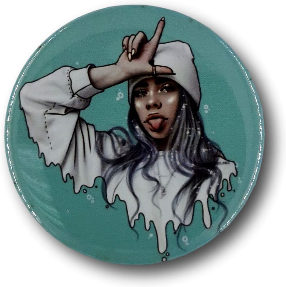 PRZYPINKA OKRĄGŁA NIEBIESKA BILLIE EILISH PIN - Ceny i opinie - Ceneo.pl