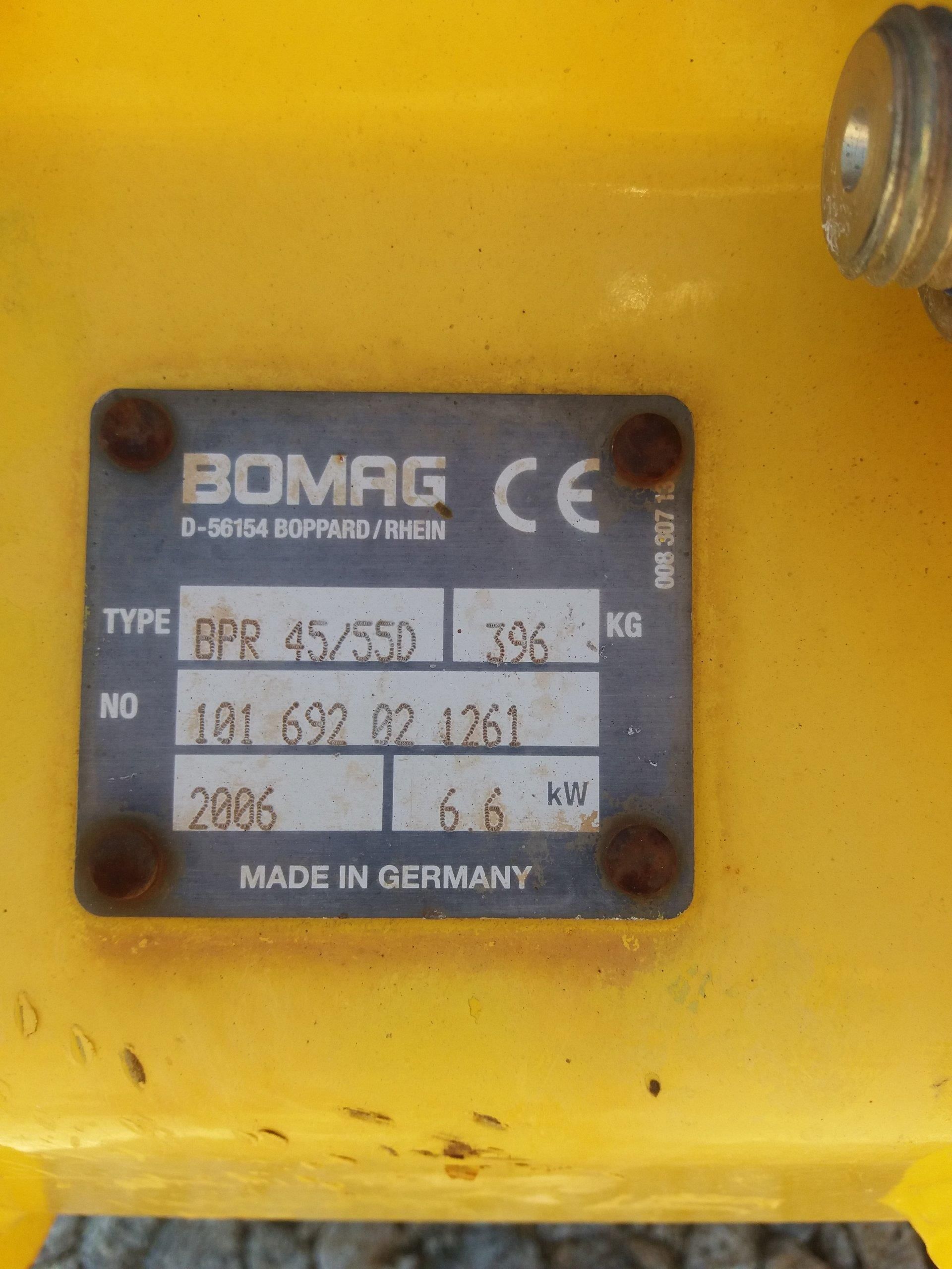 Zagęszczarka BOMAG BPR 45/55 D 06r! ( wacker dpu ) - Opinie i ceny na ...