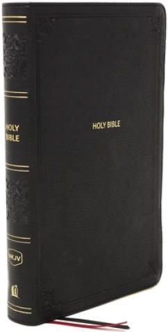 NKJV, End-of-Verse Reference Bible, Personal Size Large Print, Leathersoft, Black, Thumb Indexed ...