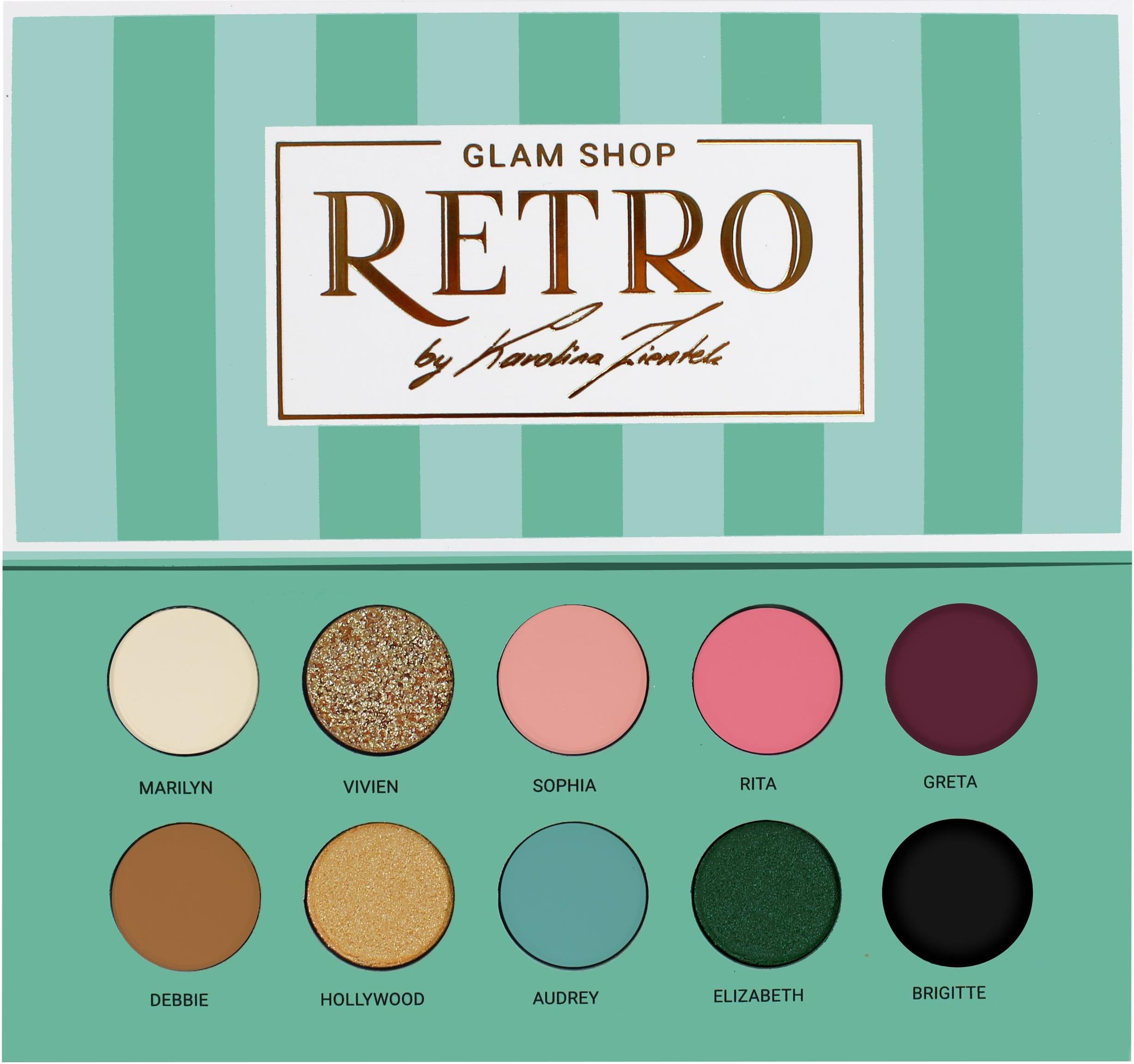 Glam Shop Paleta cieni do powiek Retro - Opinie i ceny na Ceneo.pl