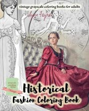 Historical fashion coloring book - vintage grayscale coloring books for ...