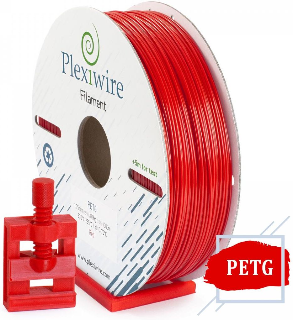 Filament Plexiwire FILAMENT PETG 1,75mm Czerwony 900g 300m - Opinie i ceny na Ceneo.pl