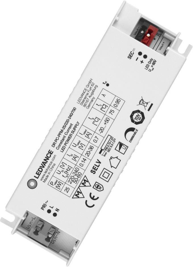 Ledvance LED DRIVER PHASE-CUT PERFORMANCE -25/220-240/700 4058075239852 ...